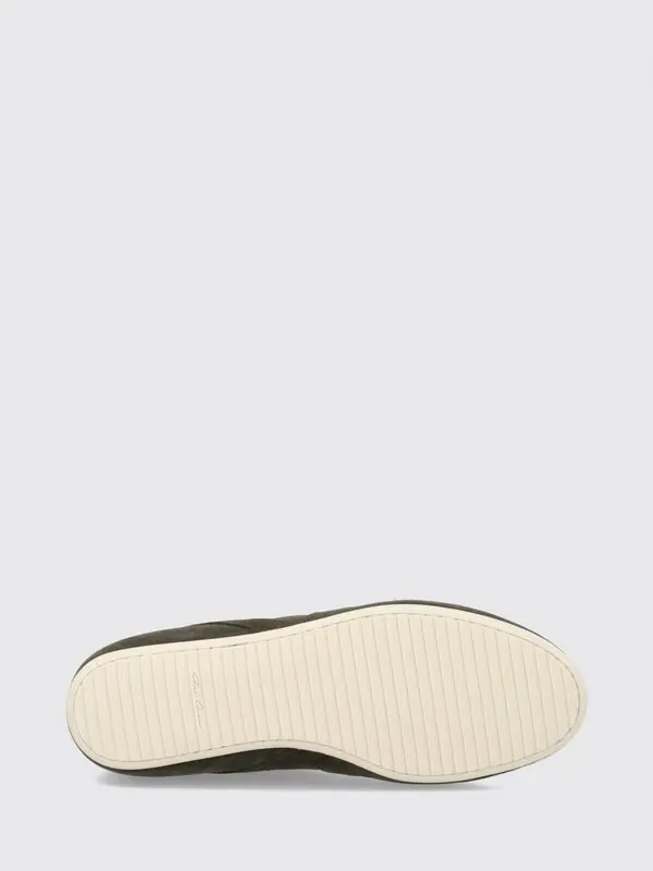 Rick Owens Suede Low Top Trainers With Rubber Sole