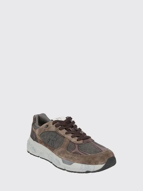Premiata Mase Two-tone Trainers In Suede And Canvas