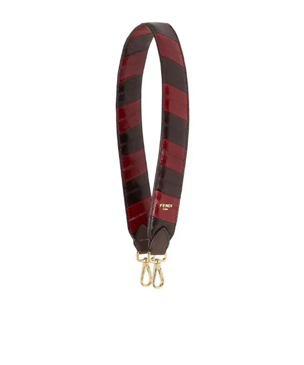 Fendi Two-tone Inlaid Hagfish Shoulder Strap - Multicolor