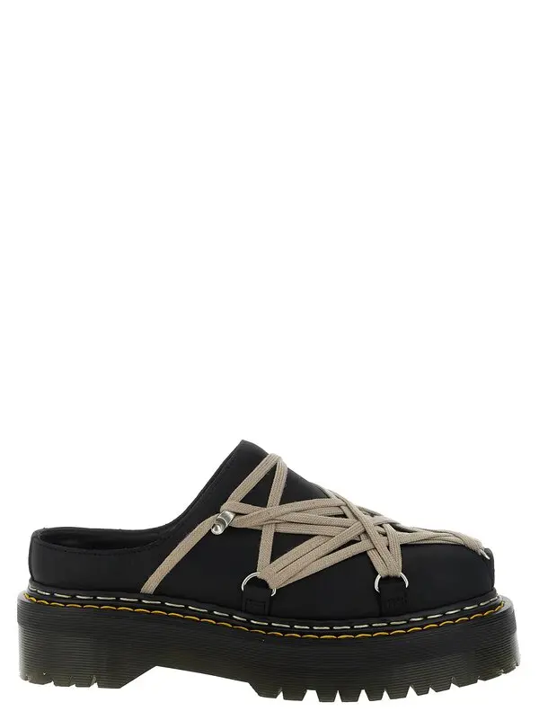 Rick Owens Quadsolemegalace® Mules Dr.martens X Rickowens - Black
