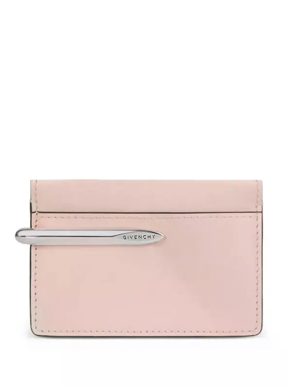 Givenchy Pinch Card Holder In Leather - Pink