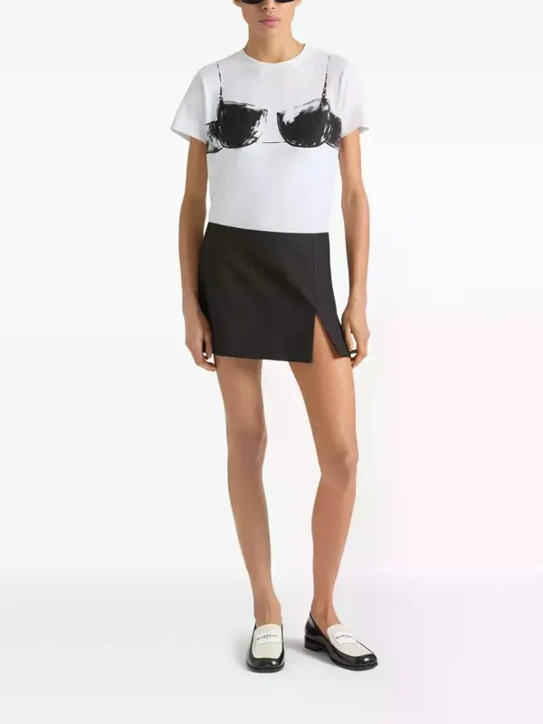 Givenchy Mini Striped Skirt In Wool