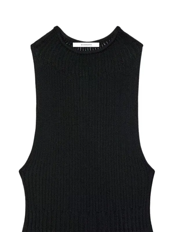 Givenchy Mini Dress In Knit With Sheer Details