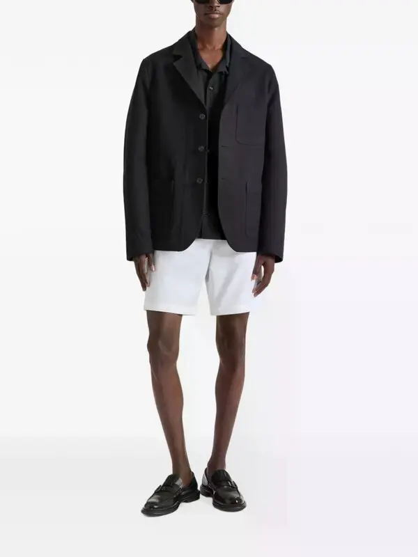 Givenchy Single-breasted Deconstructed Jacket In Cotton