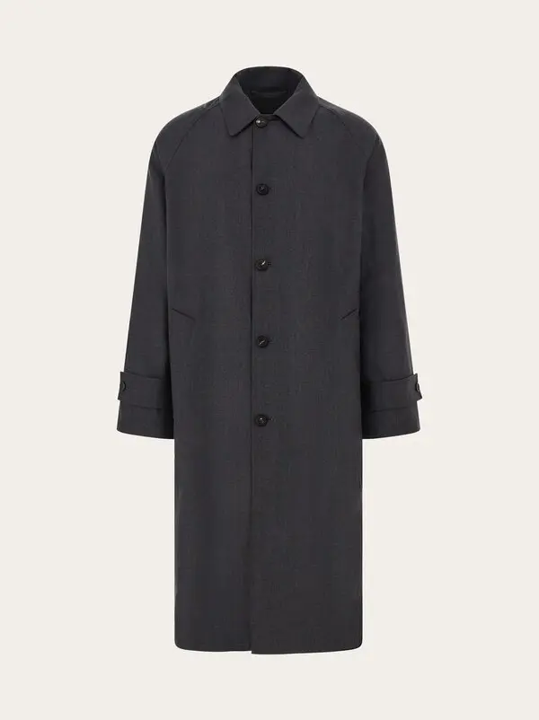 FERRAGAMO Reversible Wool Duster Coat