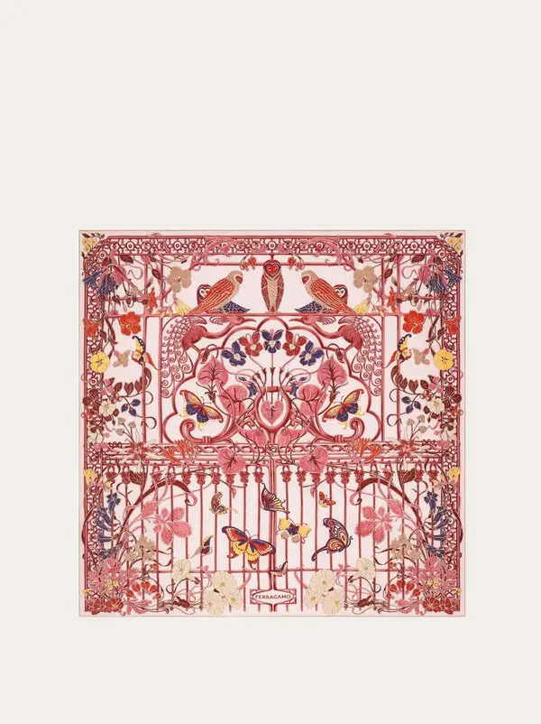 FERRAGAMO Liberty Print Silk Scarf - Pink
