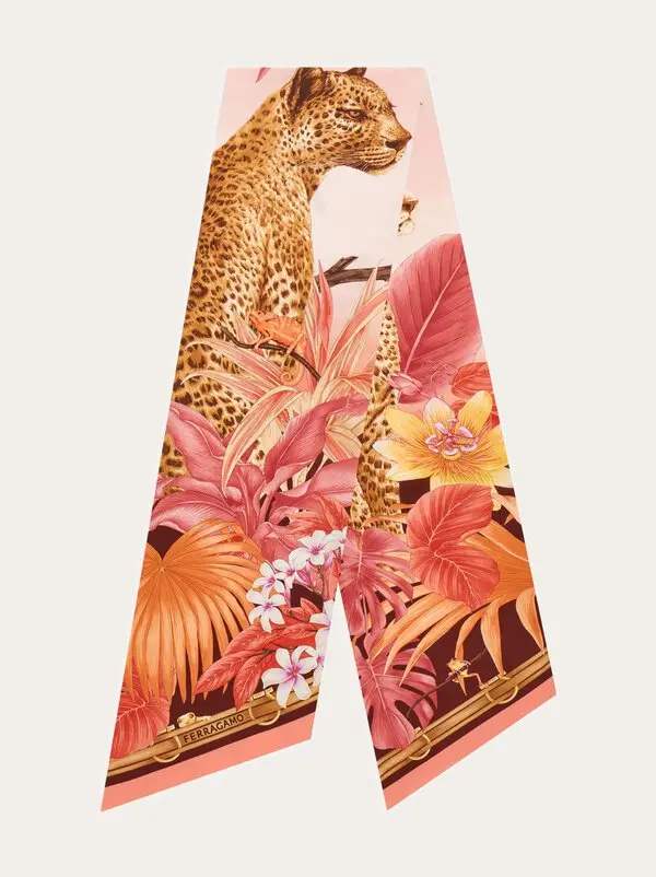 FERRAGAMO Felines Print Bandeau - Pink
