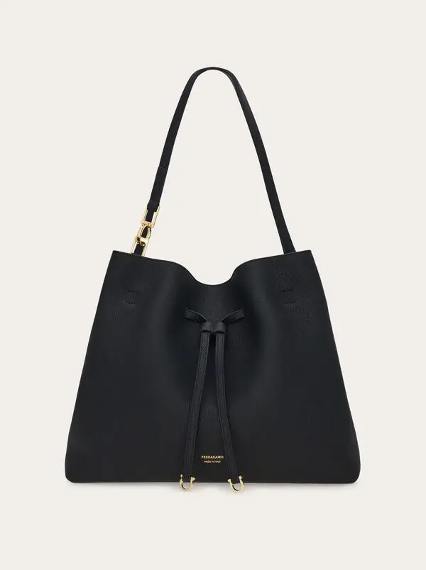FERRAGAMO Smile Tote Bag - Black
