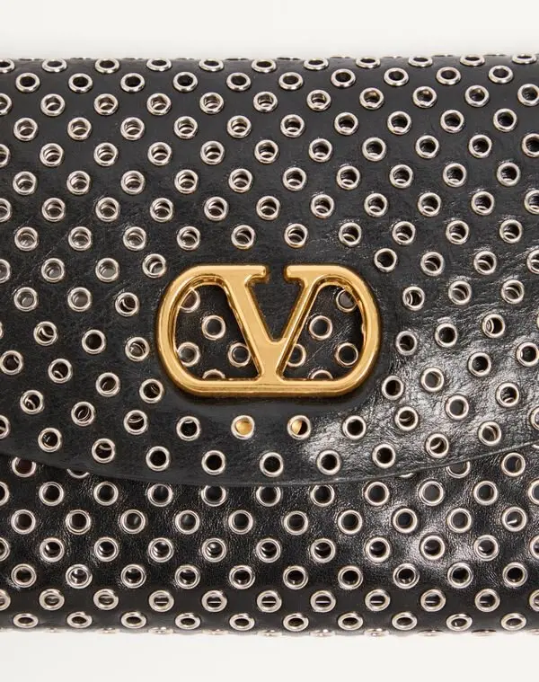 Valentino Garavani Devain Small Shoulder Bag With Eyelets
