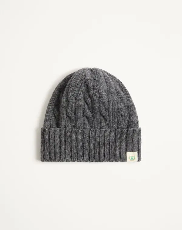 Valentino Garavani Wool Beanie - Dark Grey