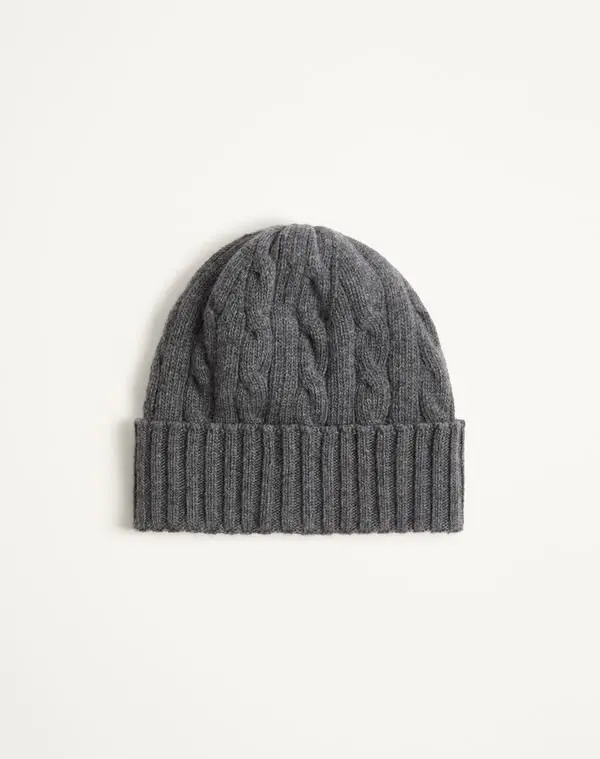 Valentino Garavani Wool Beanie - Dark Grey