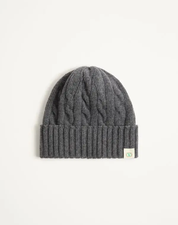 Valentino Garavani Wool Beanie - Dark Grey