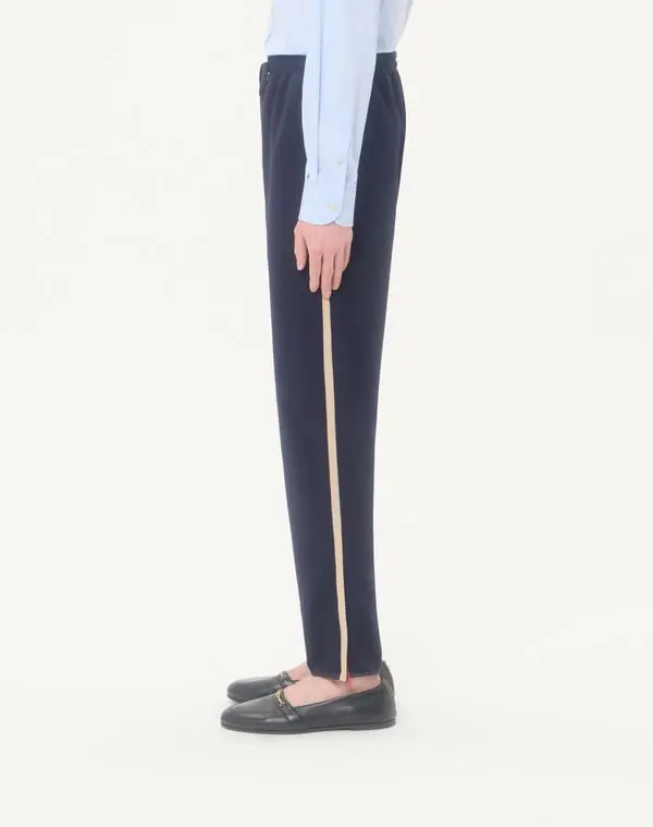 Valentino Garavani Acetate Jogging Trousers With Vlogo Signature Embroidery