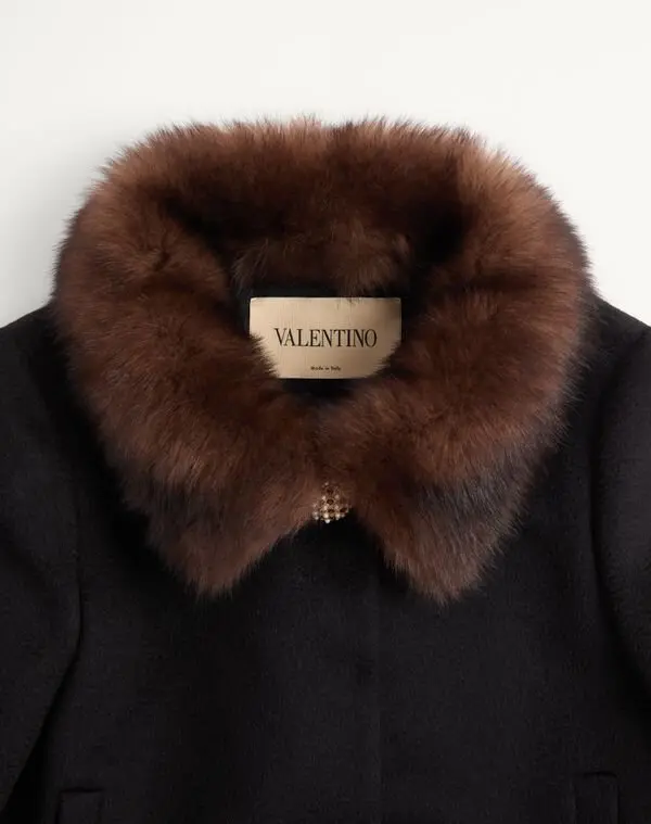 Valentino Garavani Baby Camel Drap Jacket