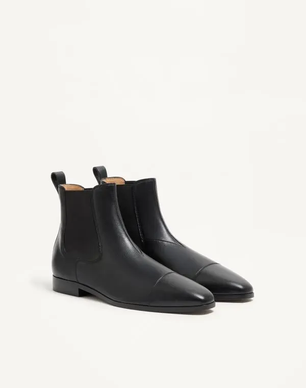 Valentino Garavani Mockers Ankle Boot In Kidskin