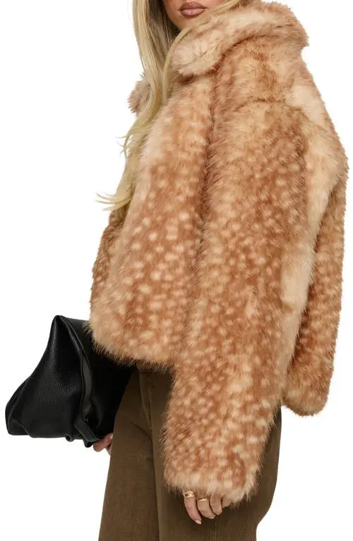 Princess Polly Dawnn Faux Fur Jacket