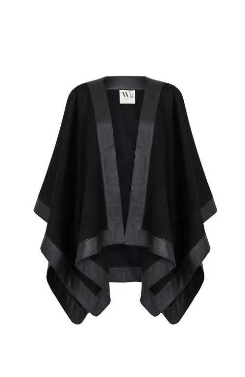 WEST 14TH Lexington Wool Wrap Cape Coat