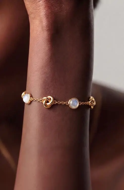 YOJ Knot Bracelet In And Crystals