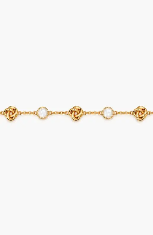 YOJ Knot Bracelet In And Crystals