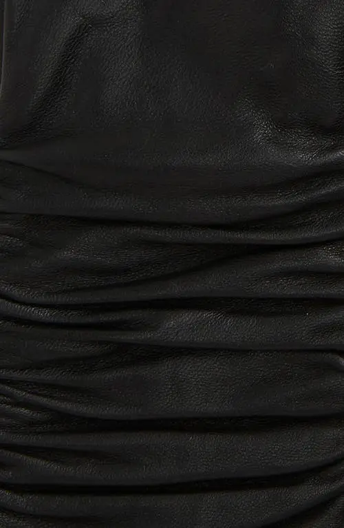Nordstrom Ruched Leather Driving Gloves