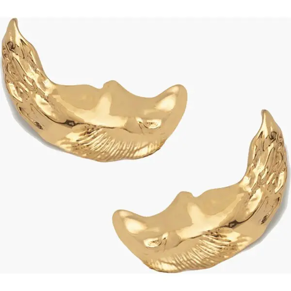 YOJ Qiuoro Mini Face On Stud Earrings - Gold