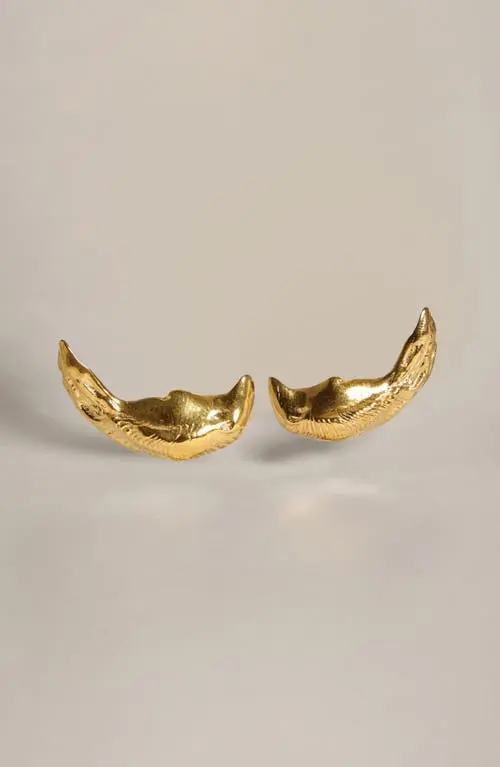 YOJ Qiuoro Mini Face On Stud Earrings