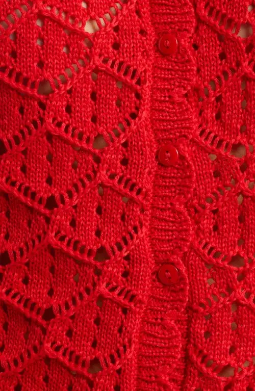 HELLO MOLLY Sunkissed Socialite Short Sleeve Crochet Top