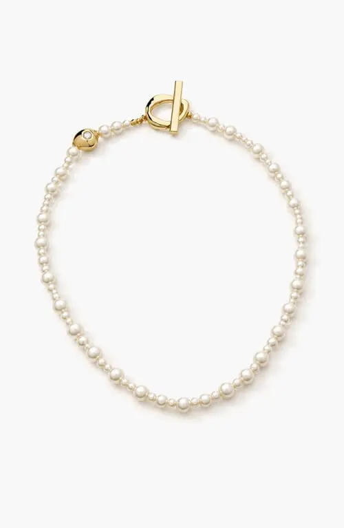 YOJ Verlo Pearl Beaded Necklace In & Pearls