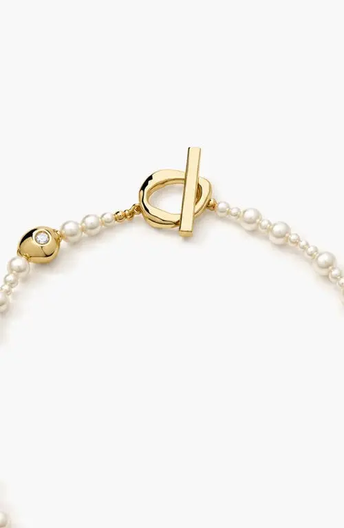 YOJ Verlo Pearl Beaded Necklace In & Pearls