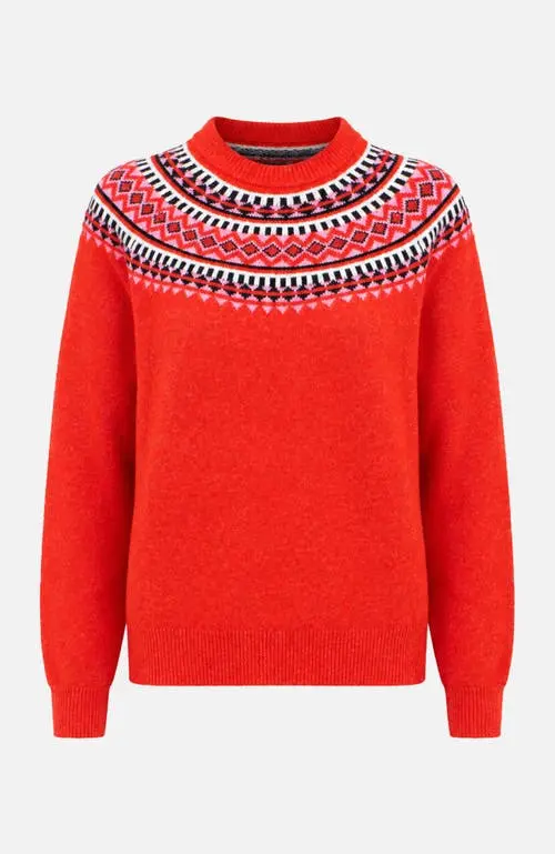 YUMI Relaxed Fairisle Jumper