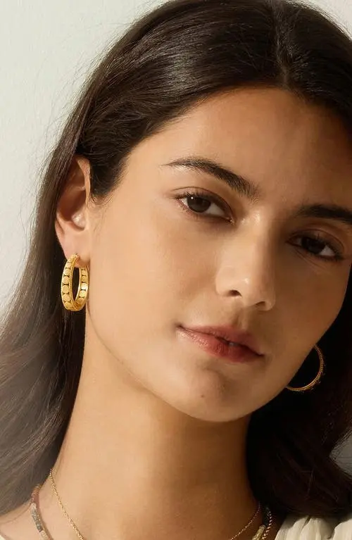 SATYA JEWELRY Circle Of Light Hoop Earrings