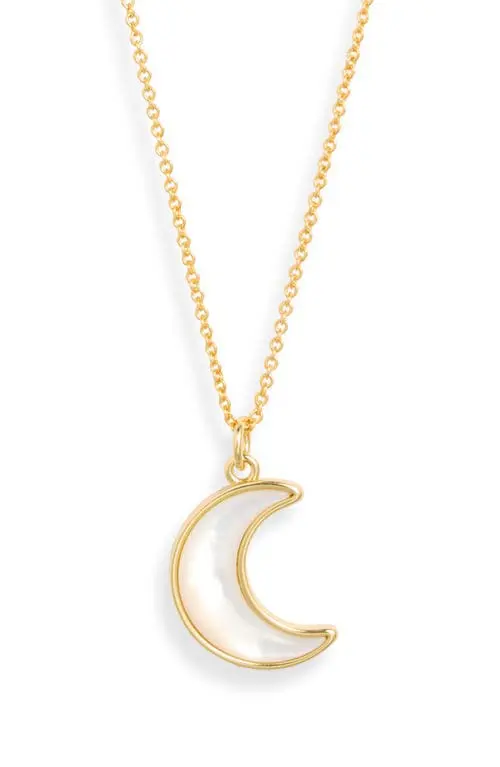 KIARA BY KI-ELE Mila Moon Mother Of Pearl Pendant Necklace - Gold