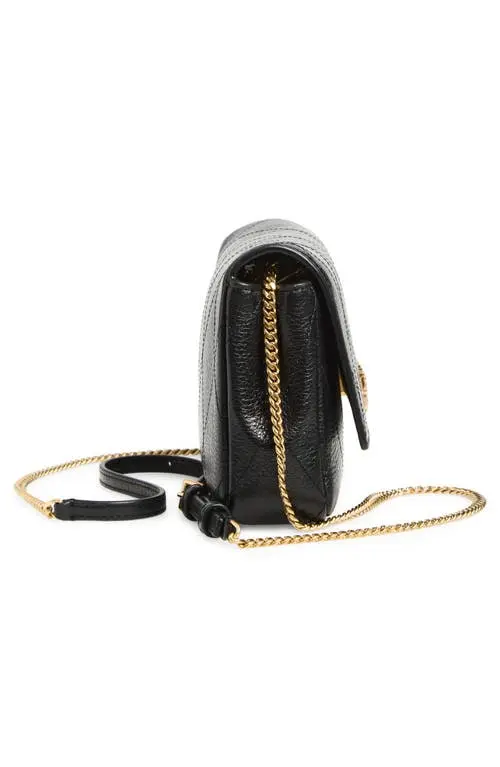 Tory Burch Charlie Quilted Leather Chain Wallet