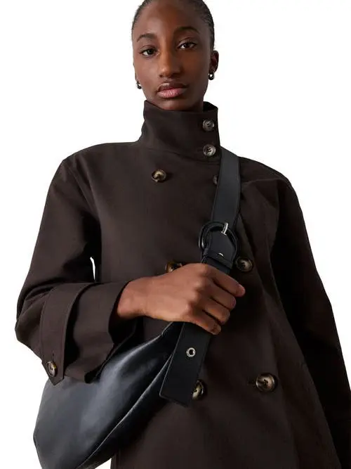 Whistles Stella Curved Crossbody Bag