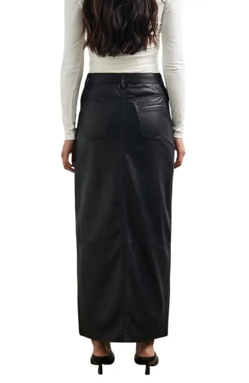 WEST 14TH Mercer Leather Maxi Skirt