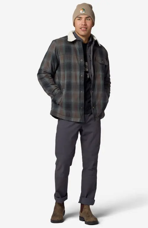 MARMOT Hidden Peaks Plaid Cotton Twill Shirt Jacket - Black Cobblestone Plaid