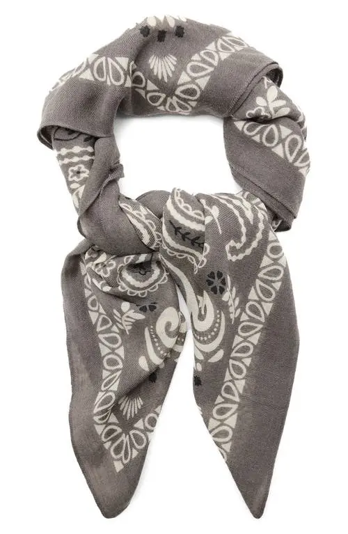 Mango Paisley Wool Scarf