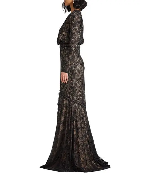 Tadashi Shoji Carelli Orchid Lace Gown