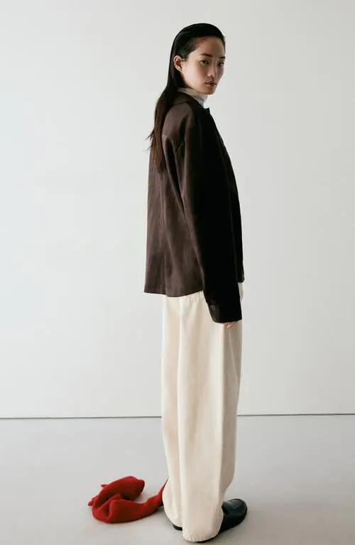 Mango Tor Faux Suede Overshirt