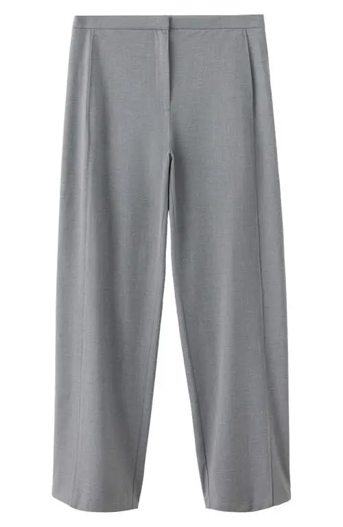 Mango Straight Leg Seam Detail Pants