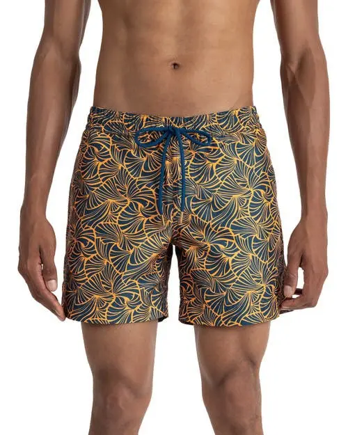 PRINCE & BOND Easton Swim Shorts In Rio Print