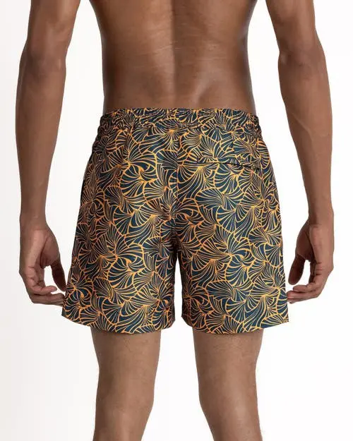 PRINCE & BOND Easton Swim Shorts In Rio Print
