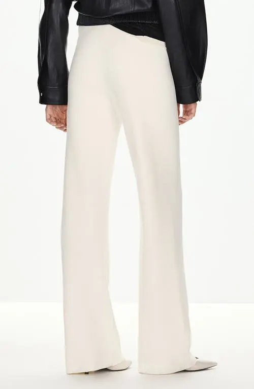 Mango Fine Knit Straight Leg Pants