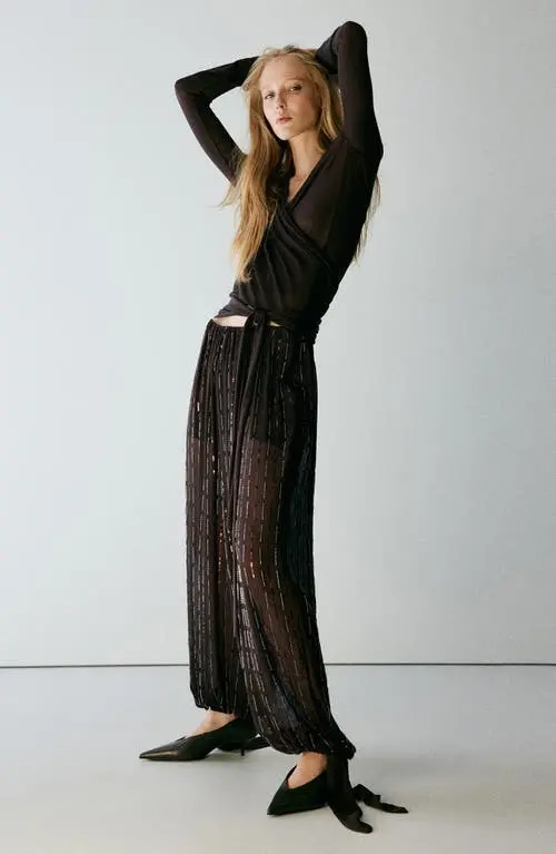Mango Wrap Front Lyocell Cardigan