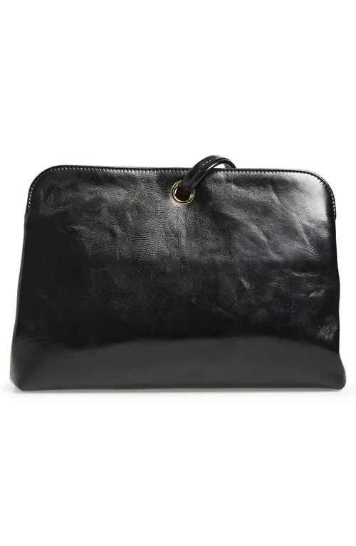 Victoria Beckham Kizette Leather Clutch - Black 1