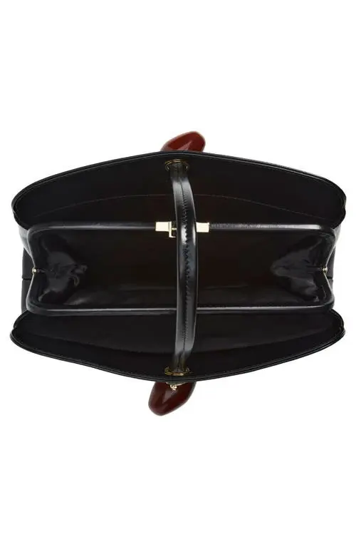 Victoria Beckham Kizette Leather Clutch - Black 1
