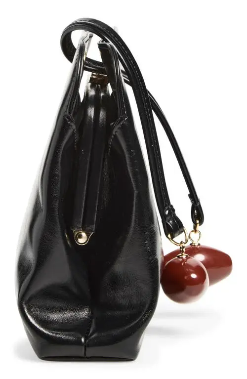 Victoria Beckham Kizette Leather Clutch - Black 1