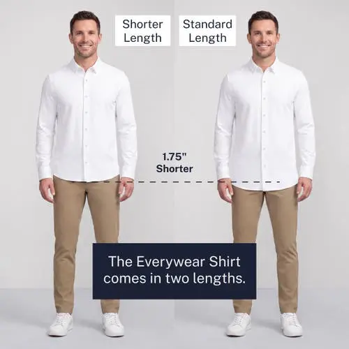 JACK ARCHER Everywear Shirt Shorter Length