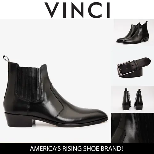 VINCI LEATHER SHOES The Sorhag Leather Dress Boot