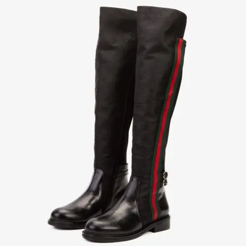 VINCI LEATHER SHOES The Gallant Leather Knee-high Boot